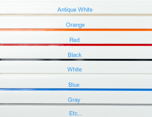 HSCSC HandiWall Slatwall Color Insert Strips