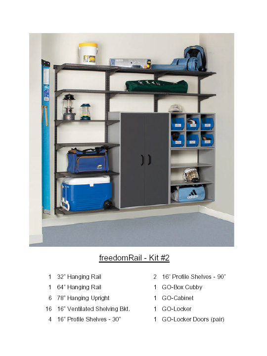 Schulte FreedomRail Garage Storage