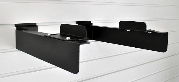 Adjustable Tote-Recycle-Storage Bin Brackets for Slatwall – One Pair