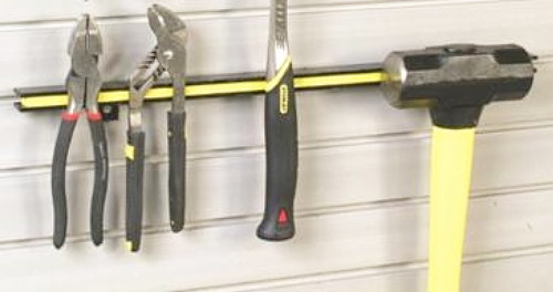 Slatwall Storage items designed to organize the workshop