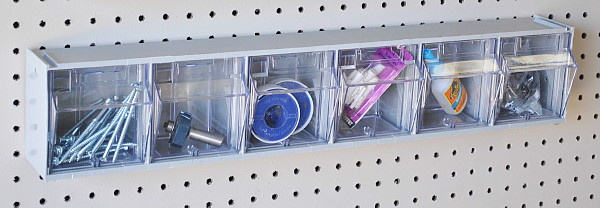 Tip Out Storage Bins - 6 Compartment - 23-5/8"W